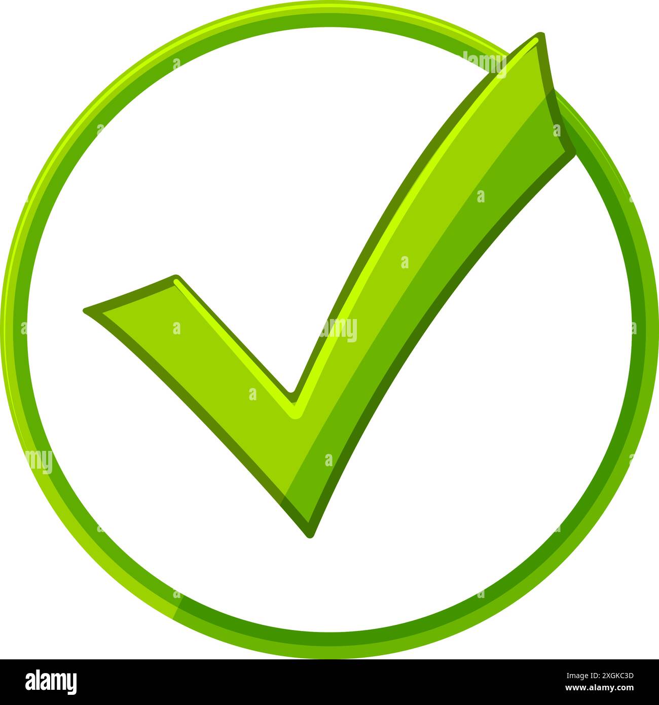 graphic check mark cartoon vector illustration Stock Vector Image & Art ...