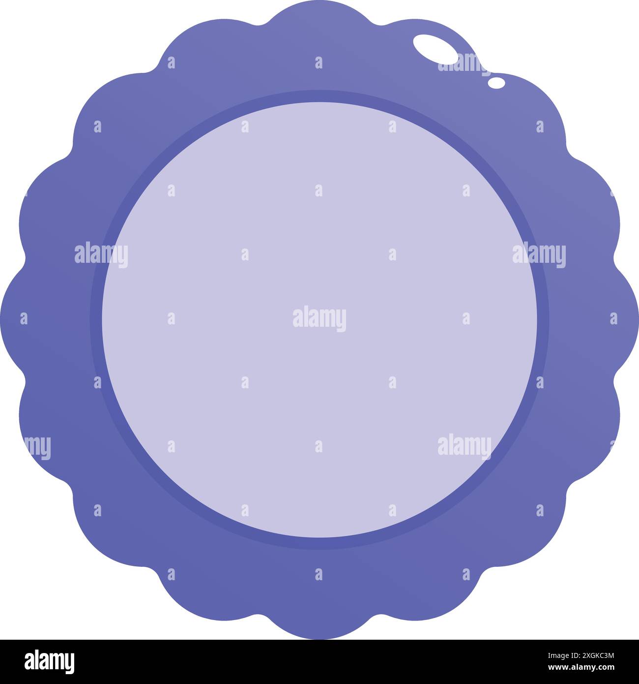 Blue scalloped border Stock Vector Images - Alamy