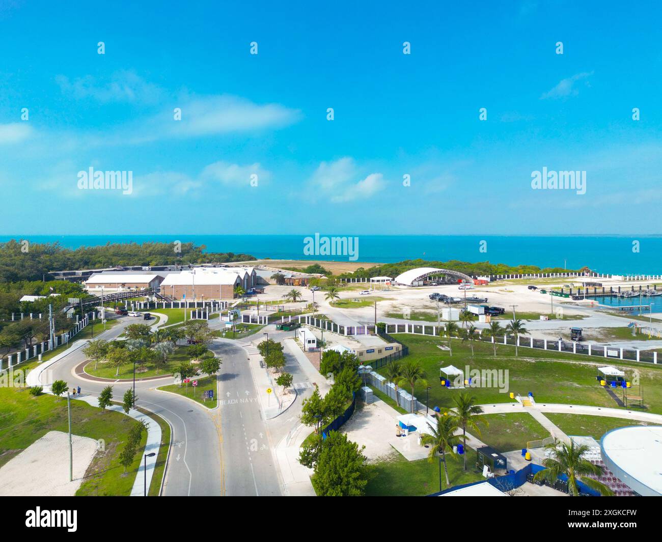 Key West, Florida - March 9, 2024: Aerial view of Key West Florida near ...