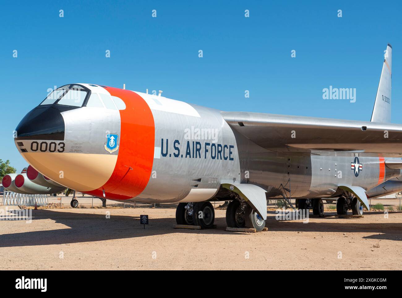 Boeing B52A Stratofortress SAC bomber aircraft from 1952 at the Pima ...