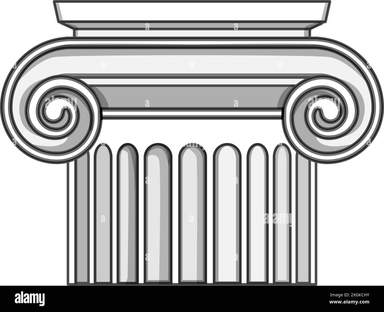 marble column ancient cartoon vector illustration Stock Vector Image ...