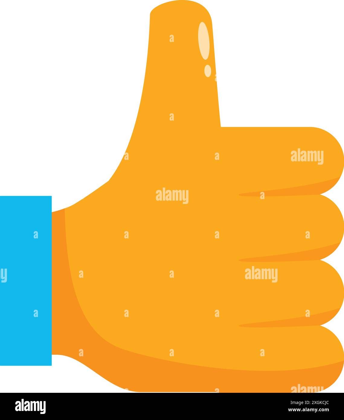 Cartoon hand giving a thumbs up, a universal symbol for approval and ...