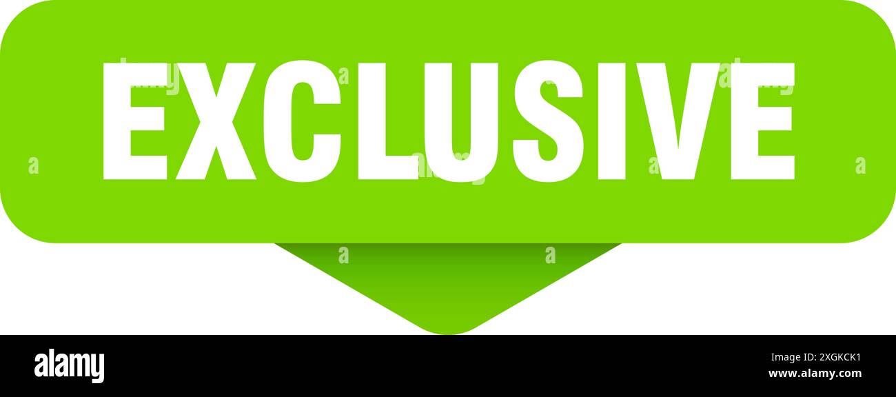 exclusive sticker. exclusive sign on transparent background ...