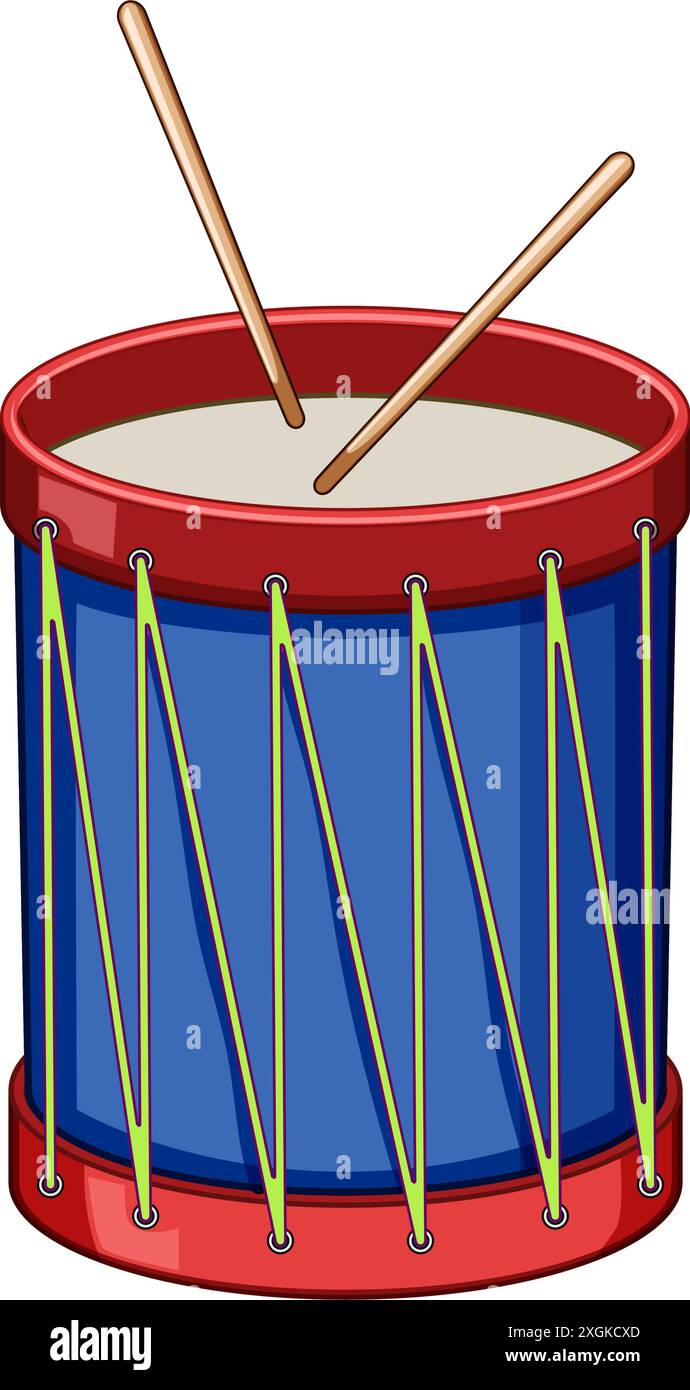baby drum toy cartoon vector illustration Stock Vector Image & Art - Alamy