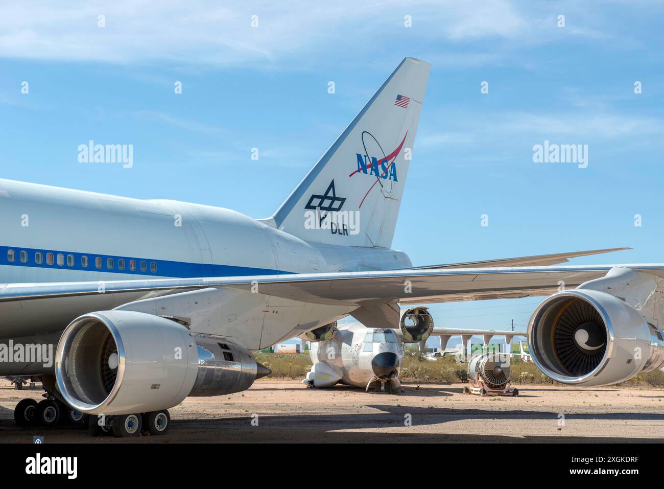 Boeing 747SP Strategic Observatory for Infrared Astronomy (SOFIA) aircraft at the Pima Air ...