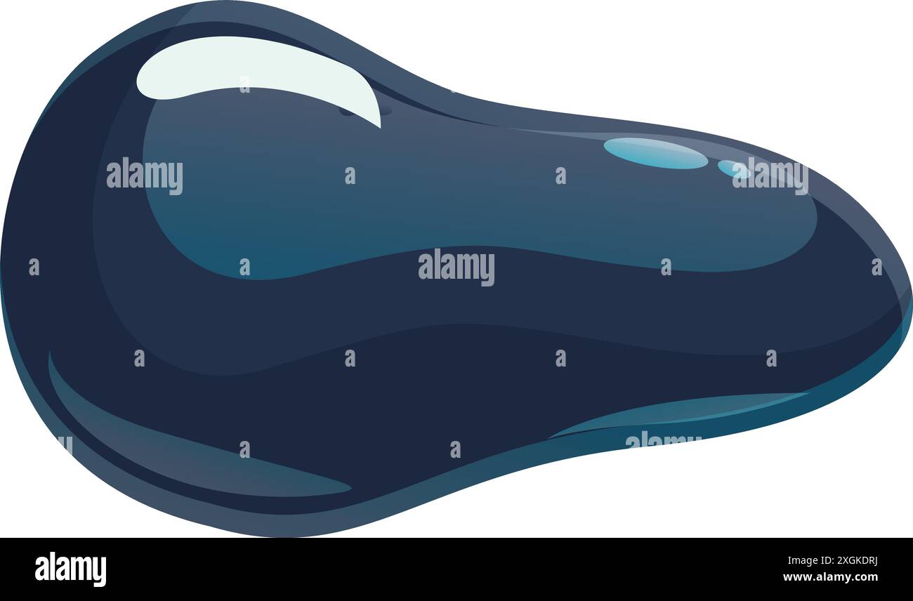 Dark blue blob of slime is spreading horizontally hi-res stock ...