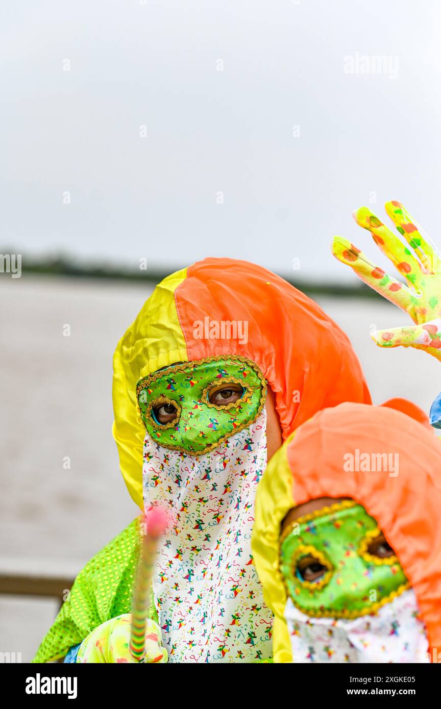 A traditional Monocuco from the Barranquilla Carnival stands proudly in ...