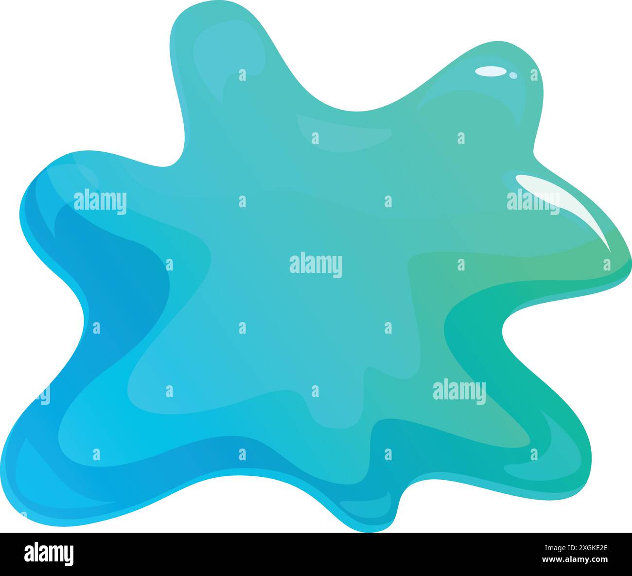 Blue slime blob is splashing hi-res stock photography and images - Alamy