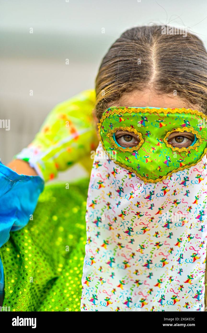 A traditional Monocuco from the Barranquilla Carnival stands proudly in ...