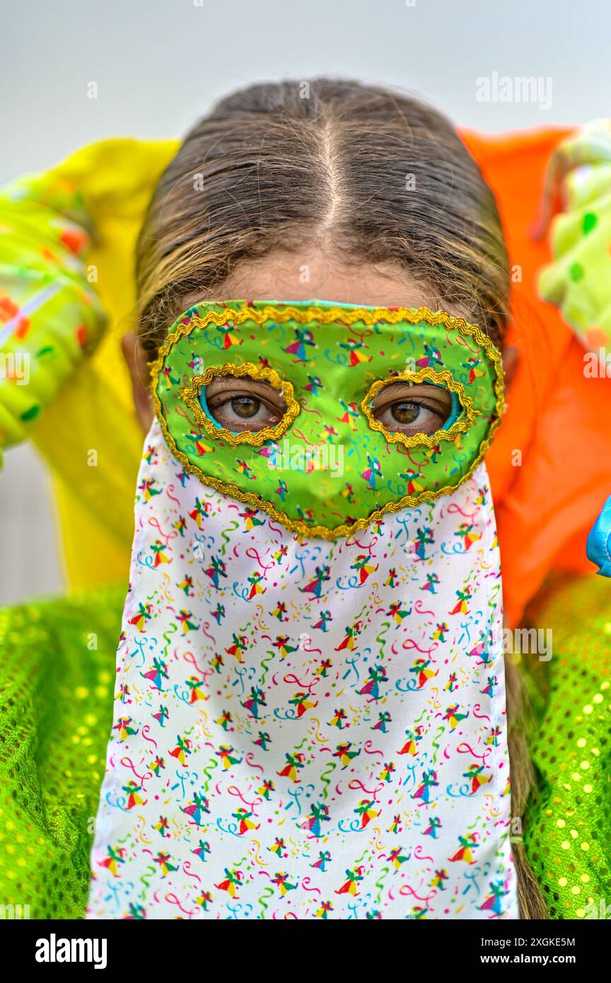 A traditional Monocuco from the Barranquilla Carnival stands proudly in ...