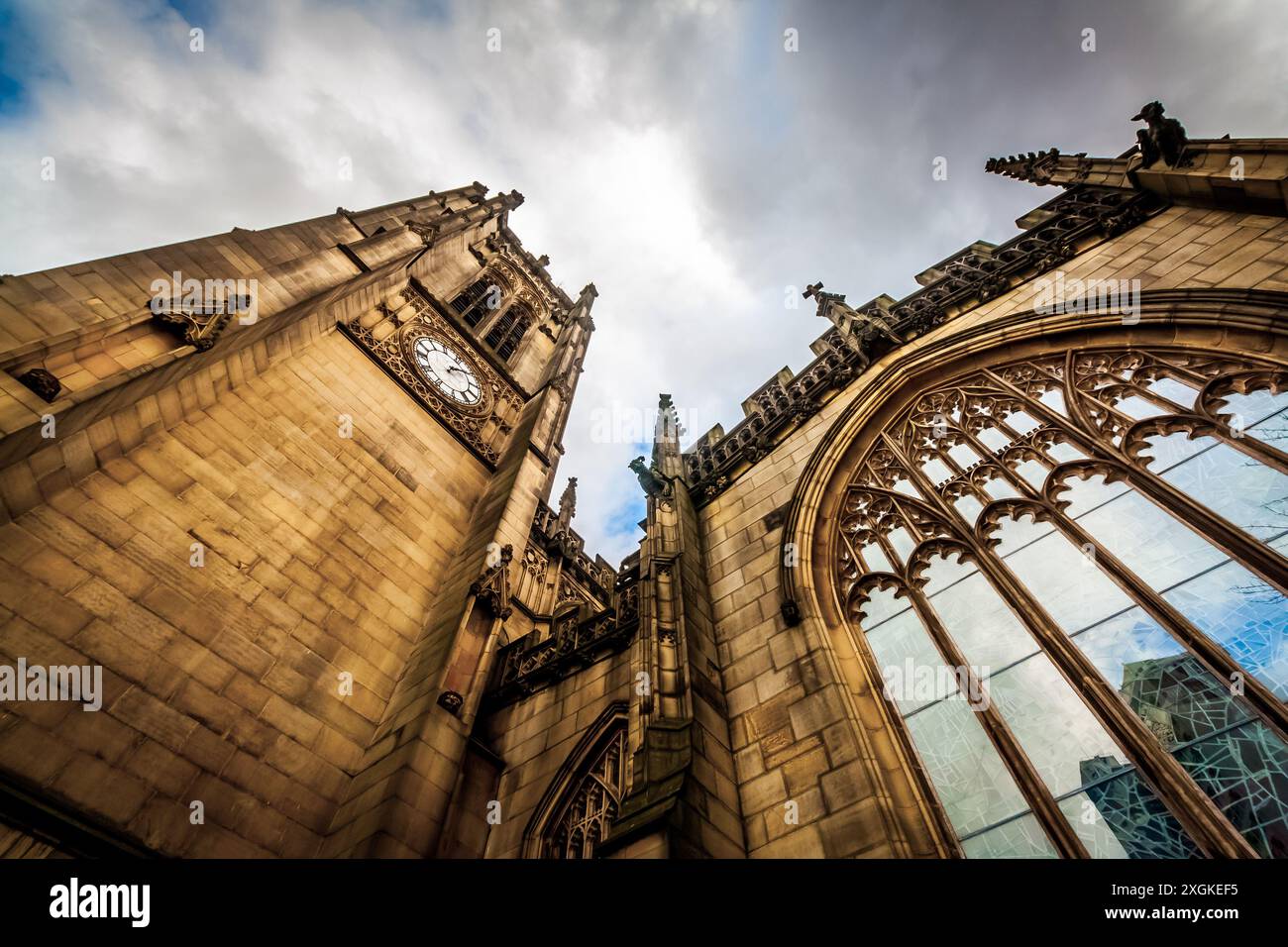 A selection of architectural buildings in Northern England Stock Photo ...