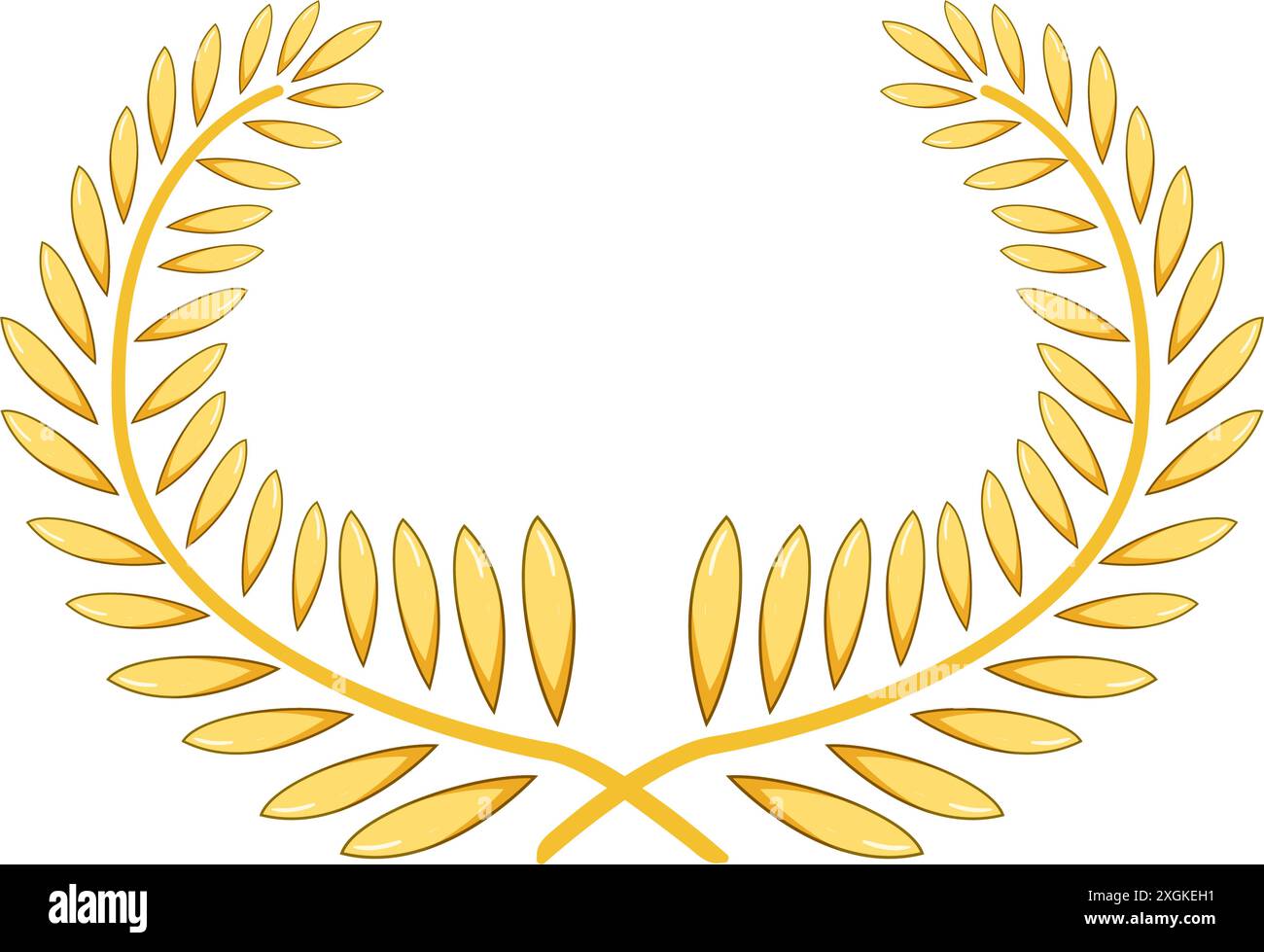 en gold laurel cartoon vector illustration Stock Vector Image & Art - Alamy