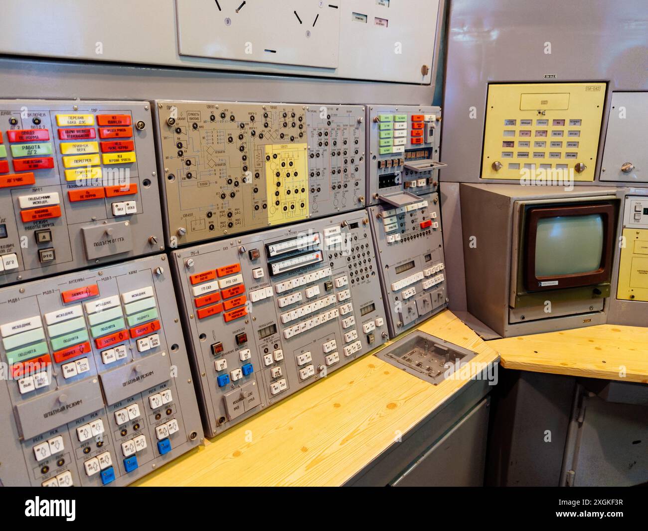Old control panel of soviet nuclear missile Stock Photo - Alamy