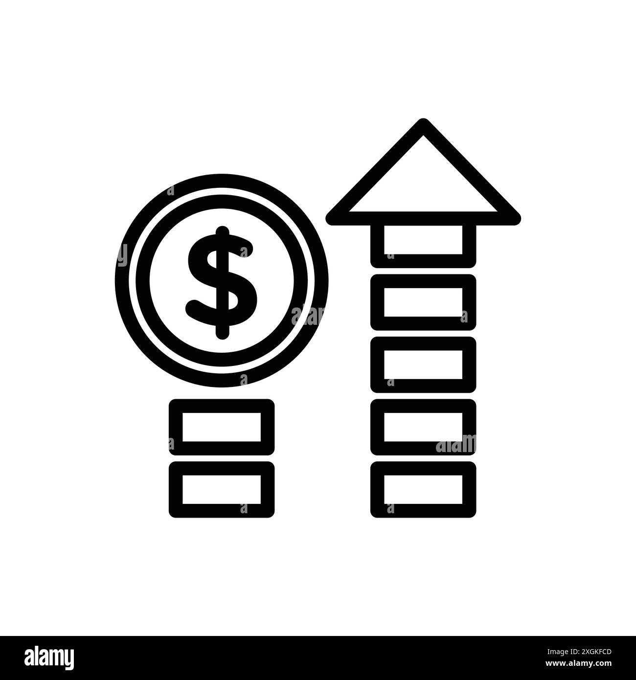 Accounting cash flow management vector economy fund Black and White ...