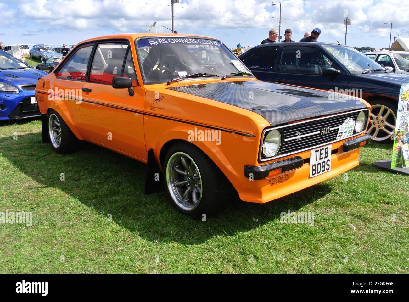 A 1978 Ford Escort Mk 2 RS 2000 parked up on display at the English ...