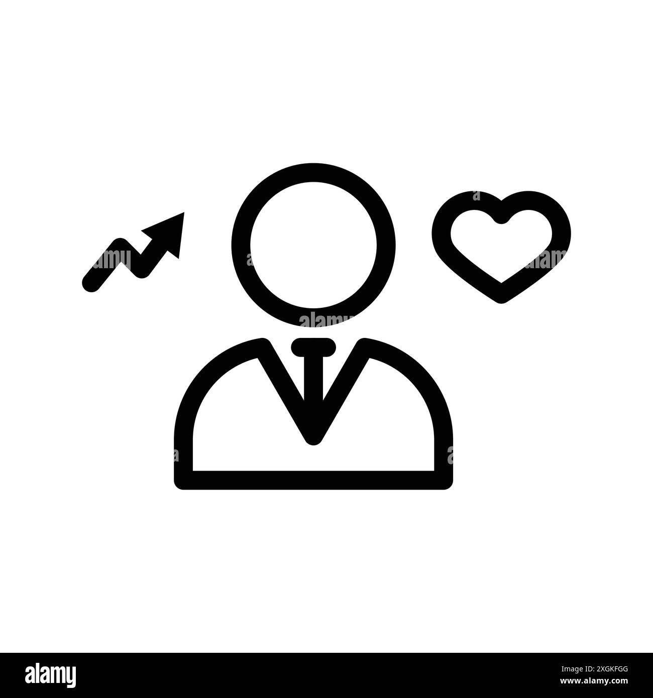 Behavior icon logo sign vector outline in black and white color Stock ...