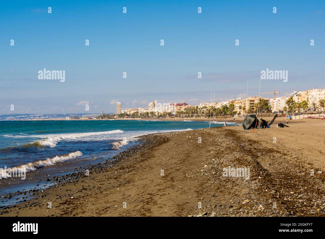 Playa de la Cala beach, estepona, malaga, spain Stock Photo - Alamy