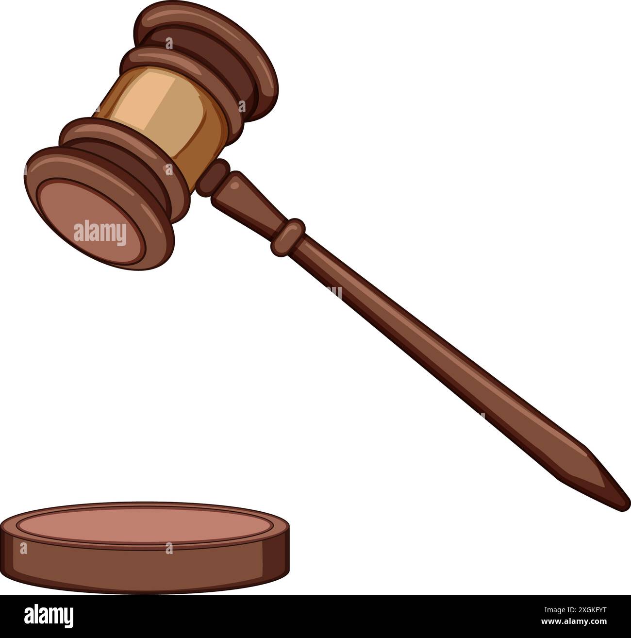 auction judge hammer cartoon vector illustration Stock Vector Image ...