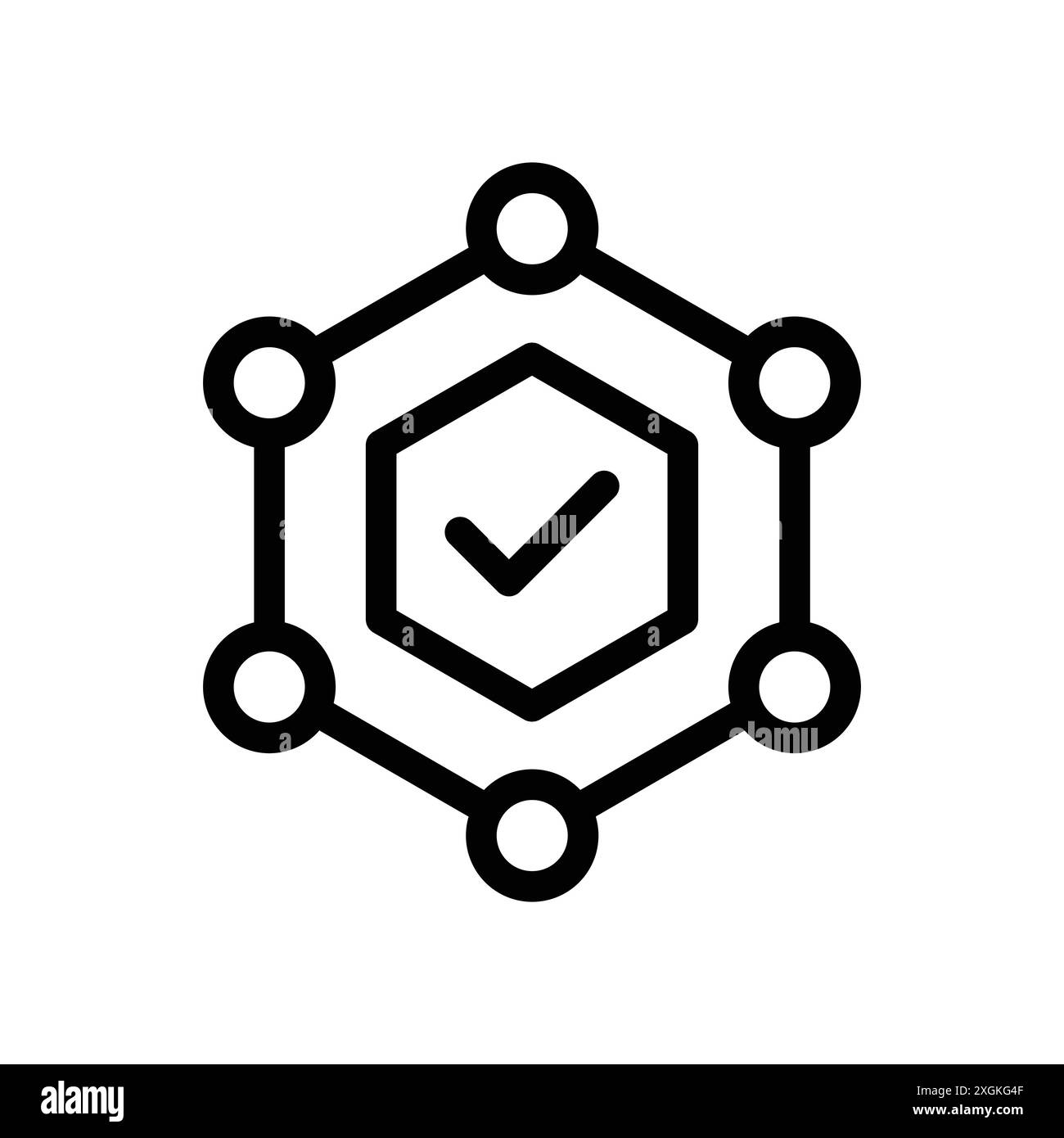 Integrity Icon logo sign vector outline in black and white color Stock ...