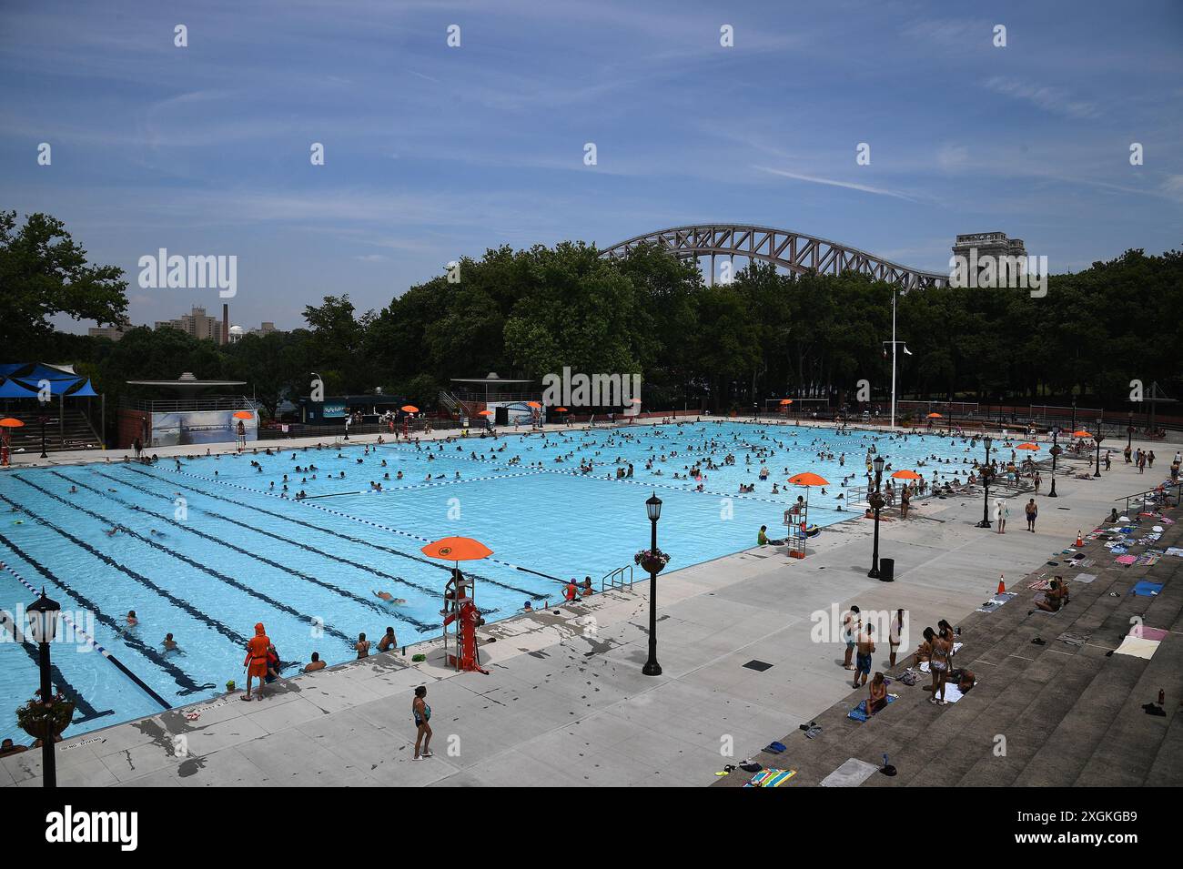 New York, USA. 09th July, 2024. With real-feel temperatures reaching in ...