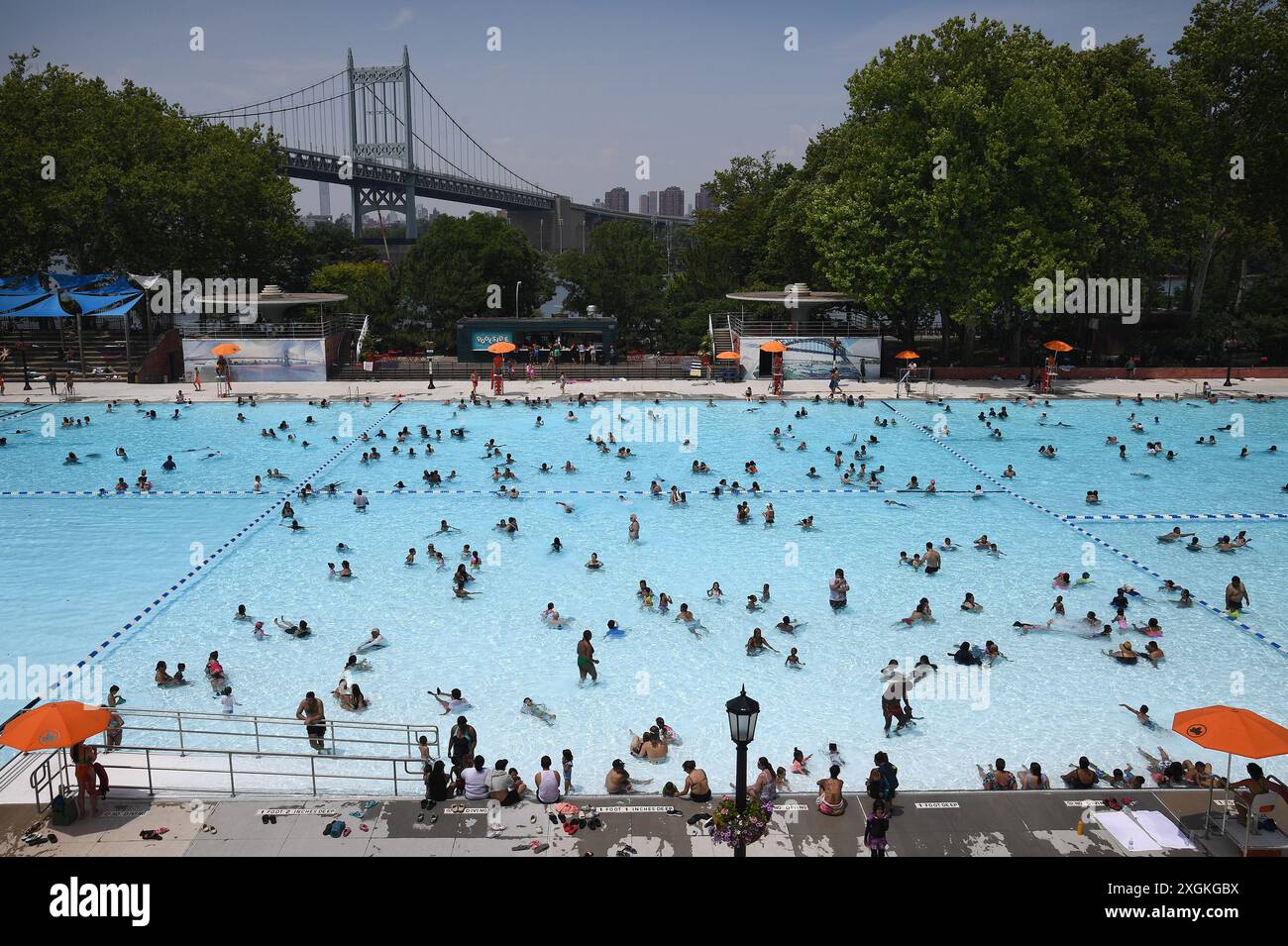 New York, USA. 09th July, 2024. With real-feel temperatures reaching in ...