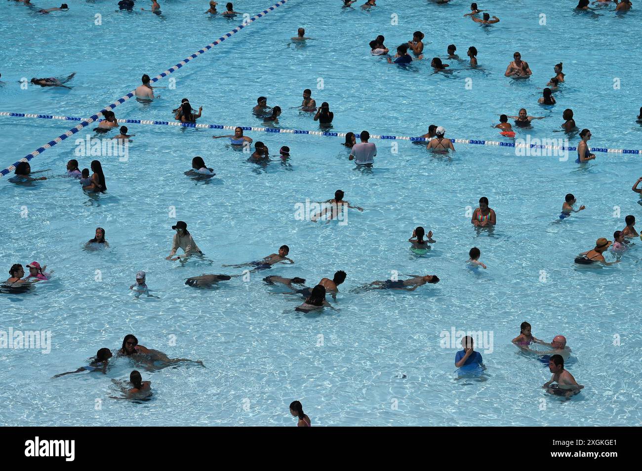 New York, USA. 09th July, 2024. With real-feel temperatures reaching in ...