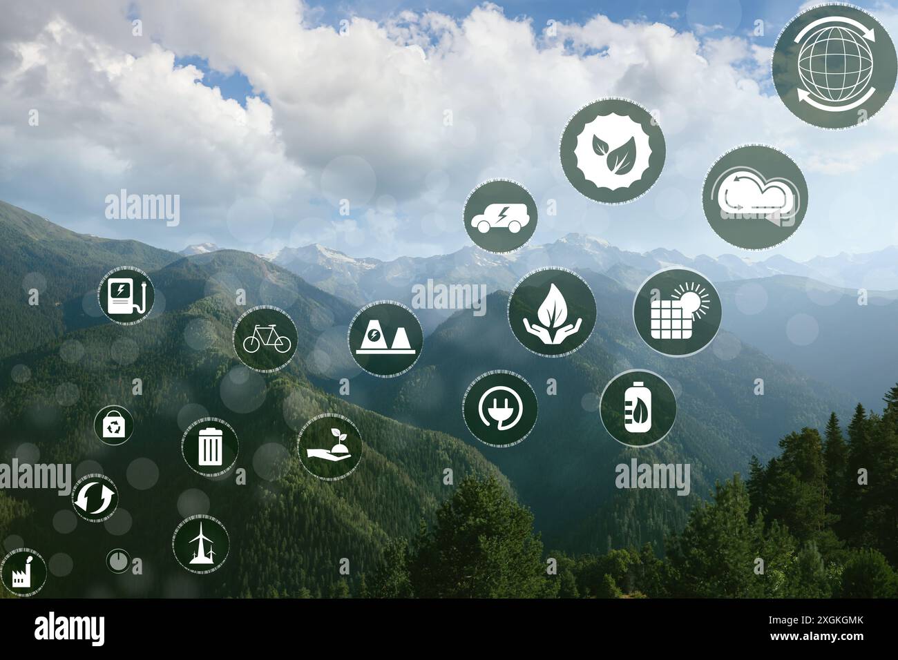 Earth mountain icons hi-res stock photography and images - Alamy