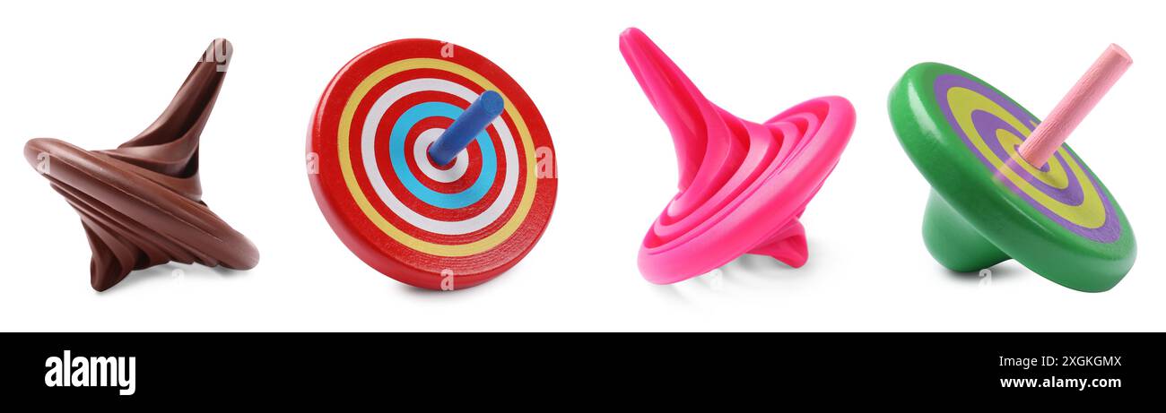 Children spinning tops Cut Out Stock Images & Pictures - Alamy