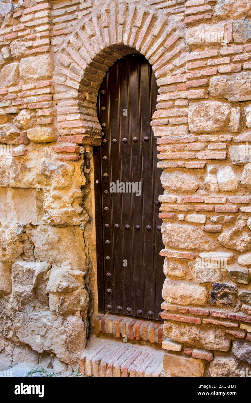 The Alcazaba and Castle of Gibralfaro on Mount Malaga above the old ...