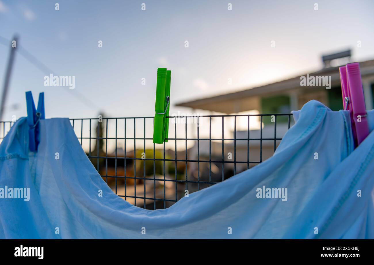 Colourful laundry outside hi-res stock photography and images - Alamy