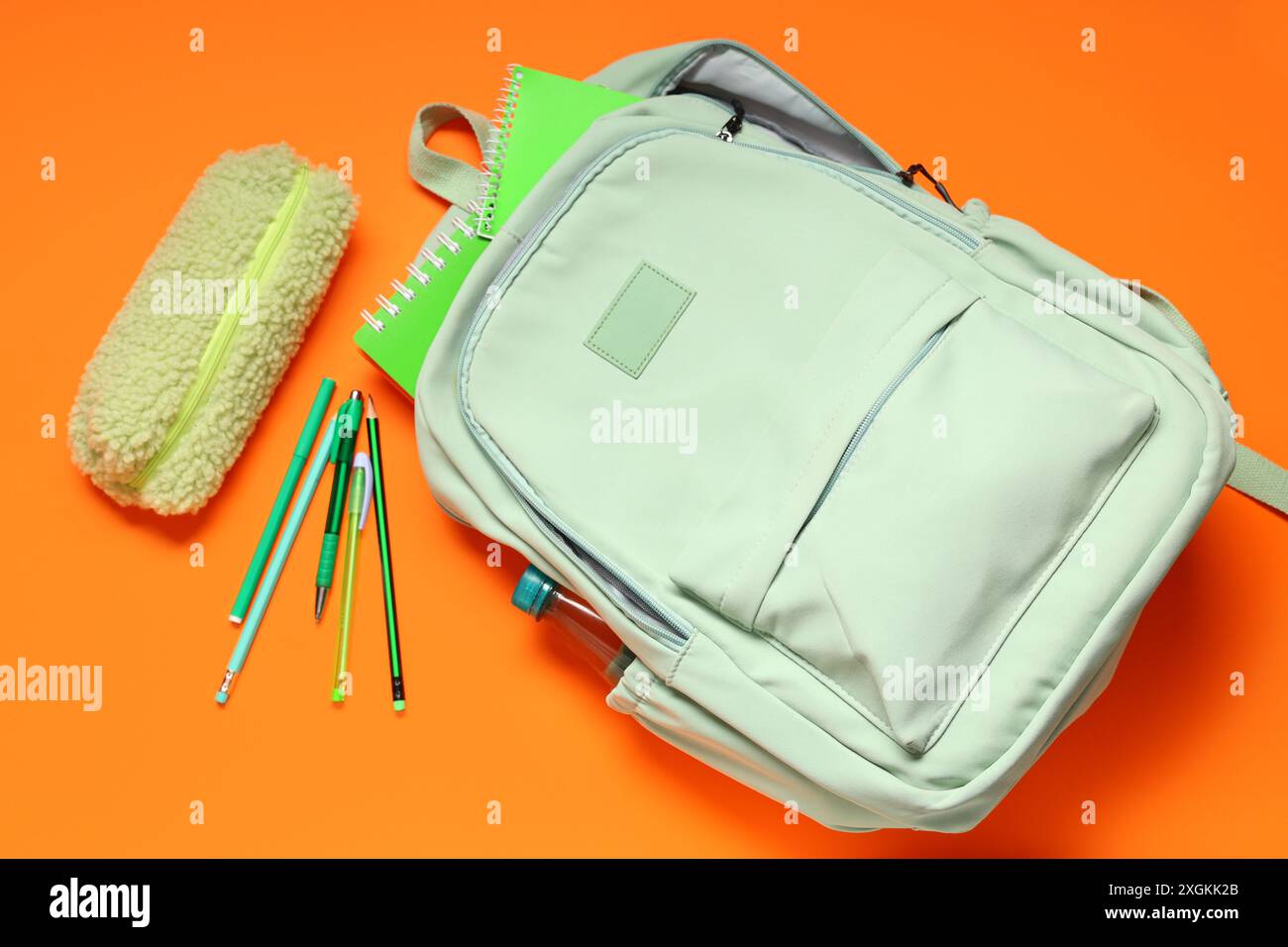 Orange backpack different school hi-res stock photography and images ...