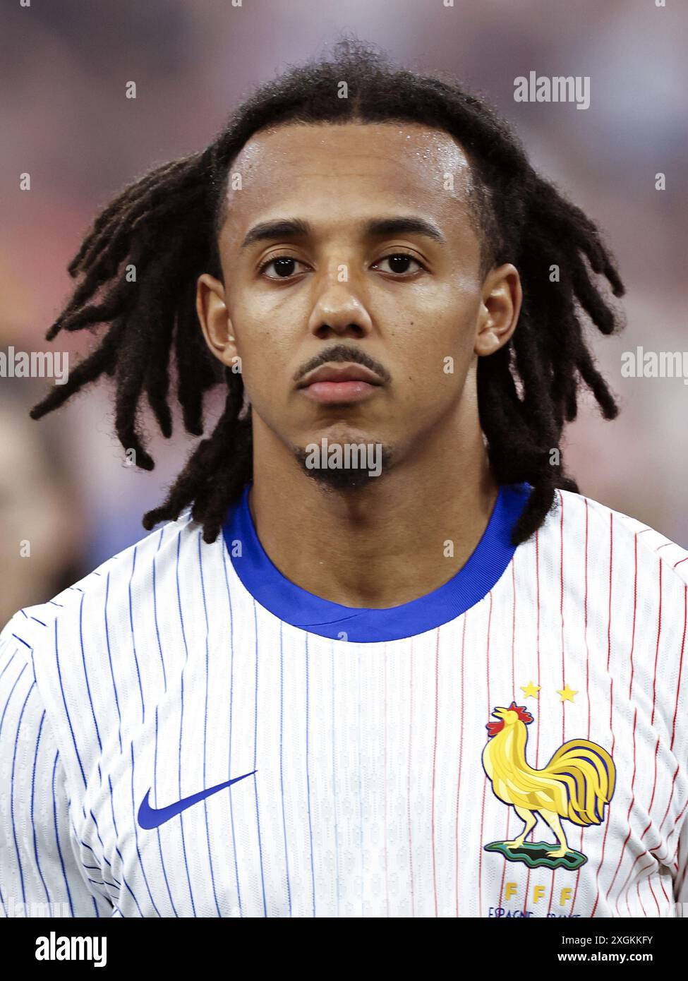 MUNICH - Jules Kounde of France during the UEFA EURO 2024 semi-final ...