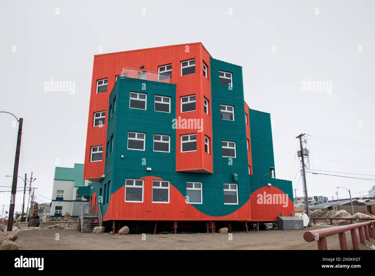 Nunavut Parole Office building on Queen Elizabeth Way in Iqaluit ...