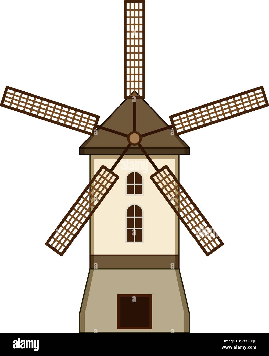 old mill farm cartoon vector illustration Stock Vector Image & Art - Alamy