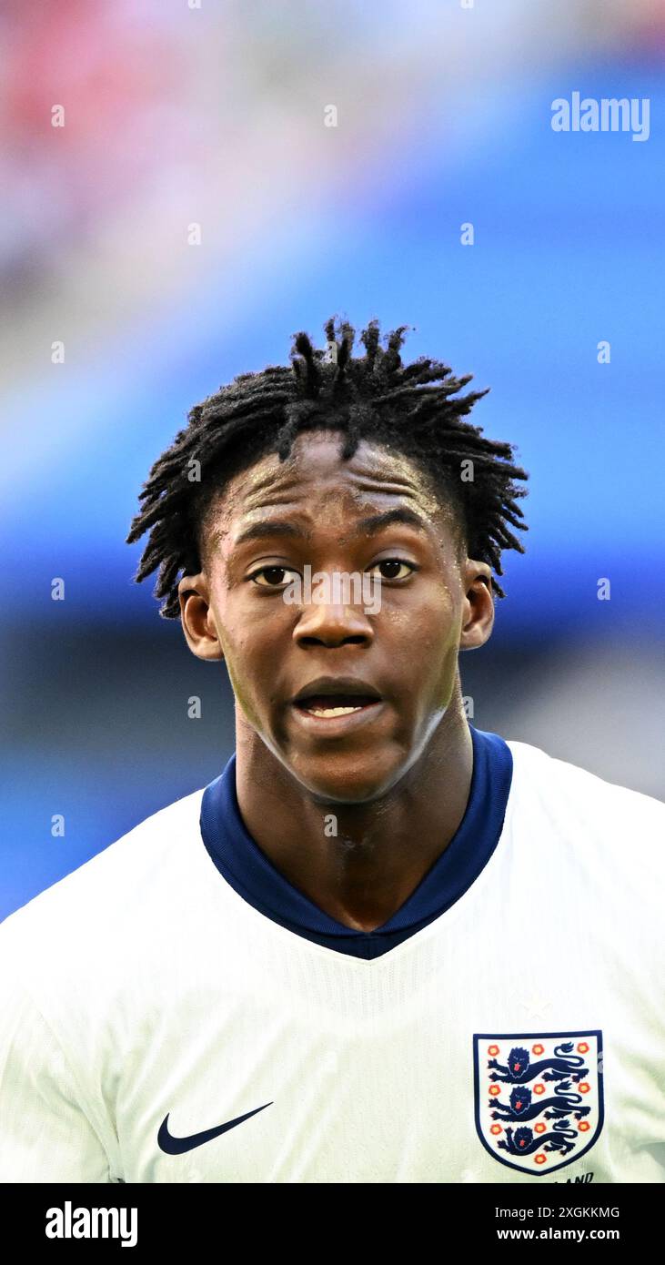 DUSSELDORF - Kobbie Mainoo of England during the UEFA EURO 2024 quarter ...