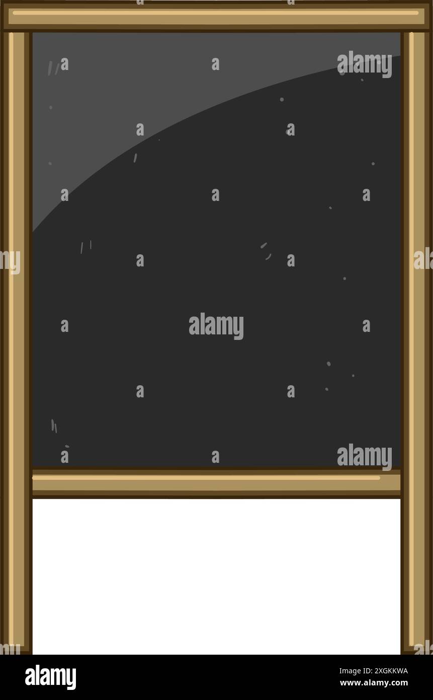 sign outdoor chalkboard cartoon vector illustration Stock Vector Image ...