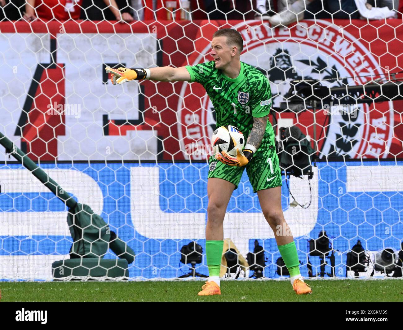 DUSSELDORF - England goalkeeper Jordan Pickford during the UEFA EURO ...