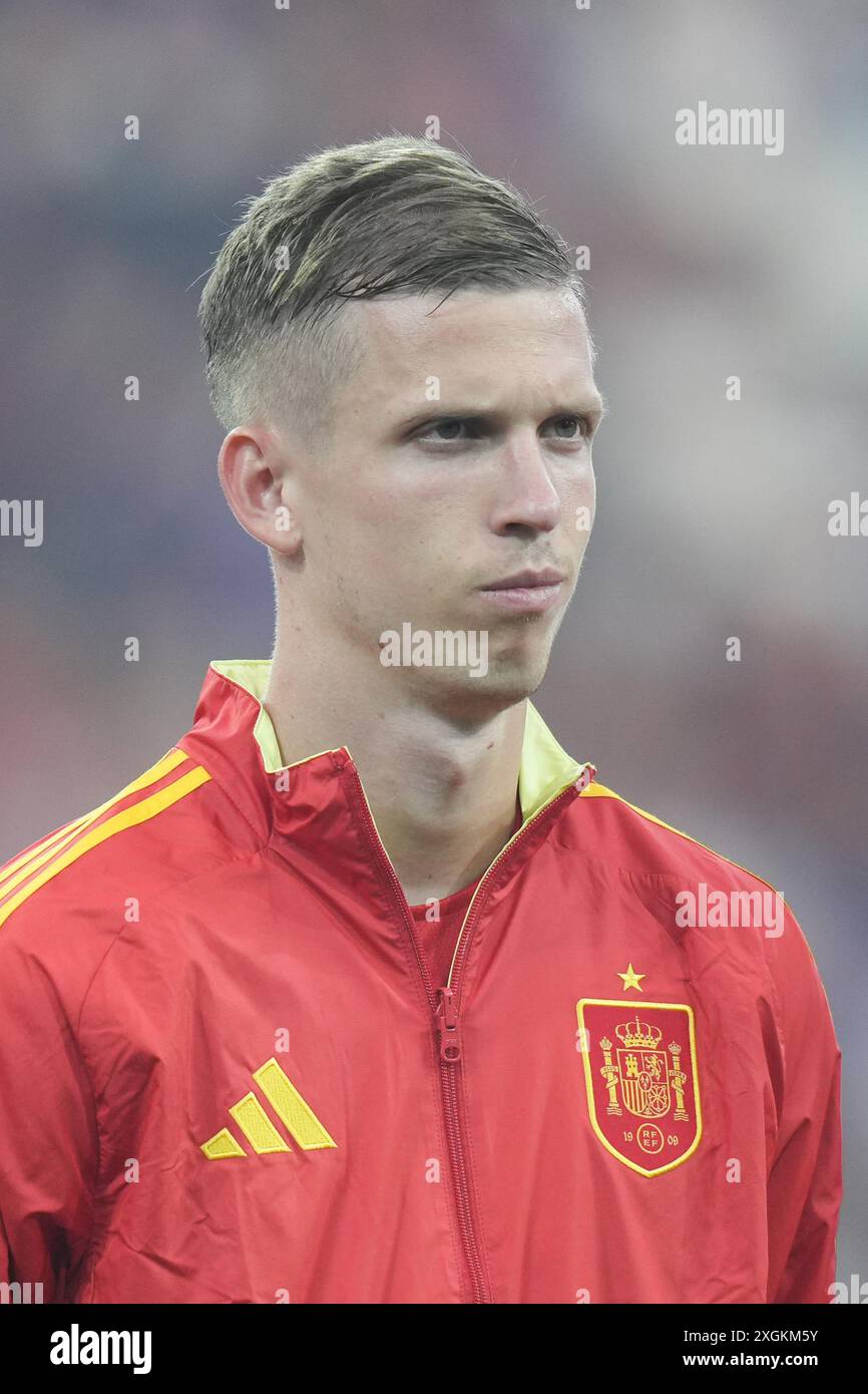 Munich, Germany. 9 July, 2024. Dani Olmo of Spain during the UEFA EURO ...