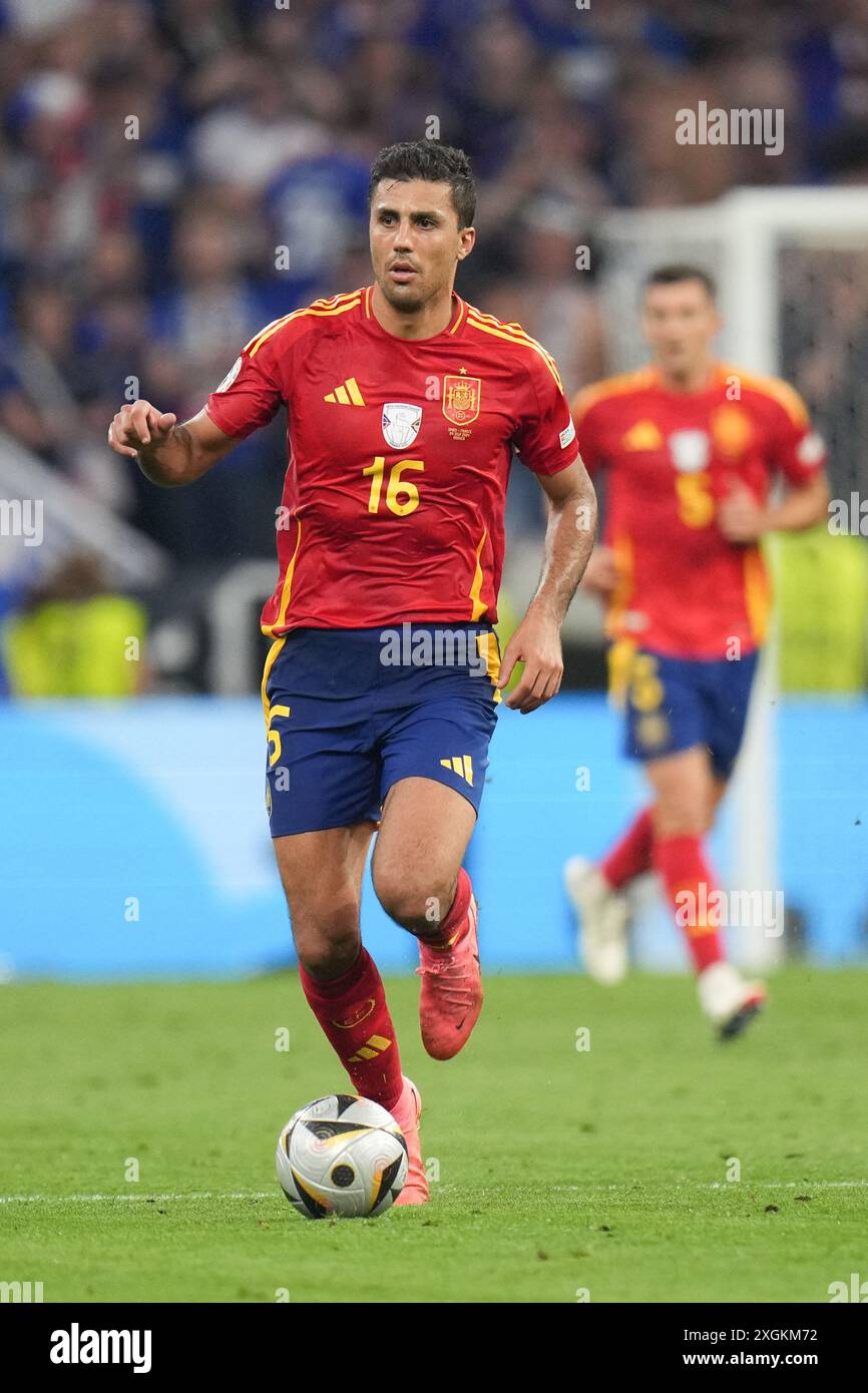 Munich, Germany. 9 July, 2024. Rodri of Spain during the UEFA EURO 2024 ...