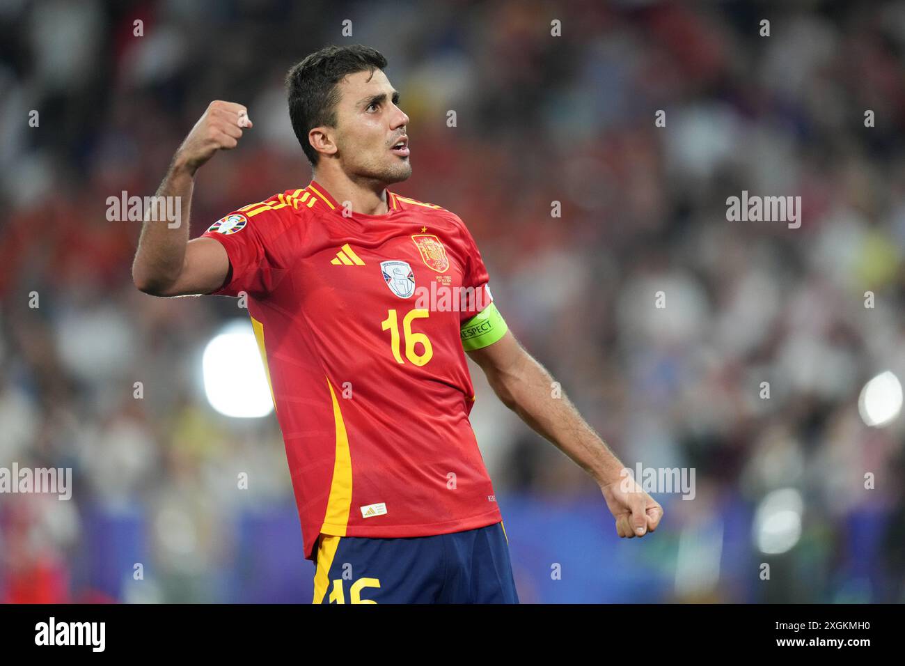 Munich, Germany. 9 July, 2024. Rodri of Spain during the UEFA EURO 2024 ...