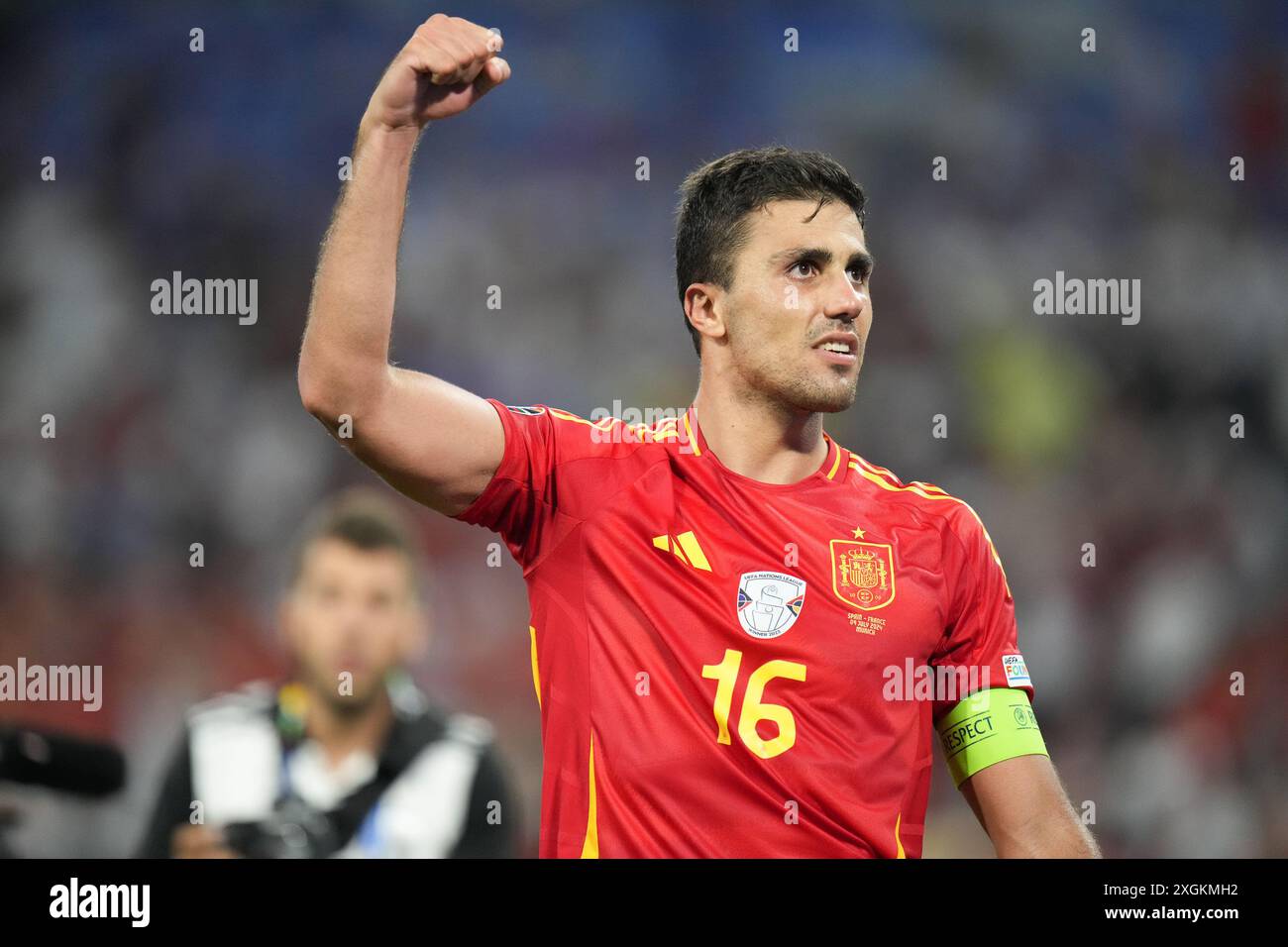 Munich, Germany. 9 July, 2024. Rodri of Spain during the UEFA EURO 2024 ...