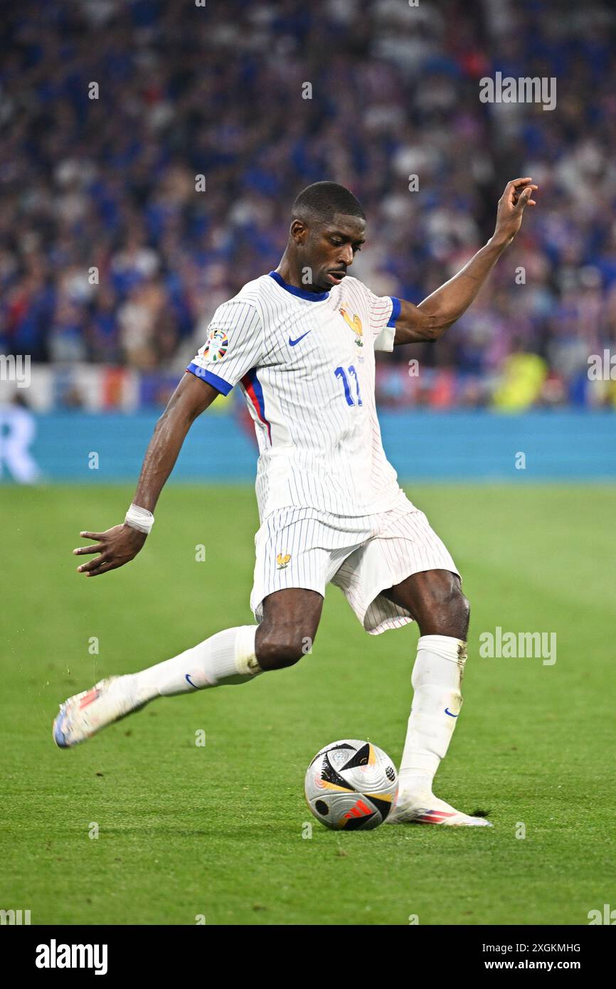Munich, Germany. 9 July, 2024. Ousmane Dembélé of France during the ...