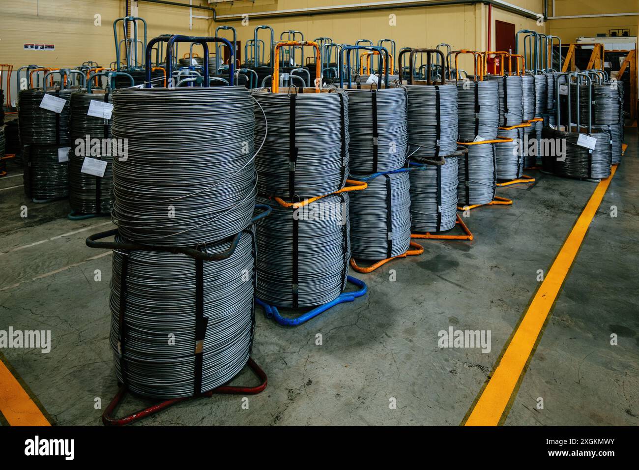 Steel wire coil hi-res stock photography and images - Alamy
