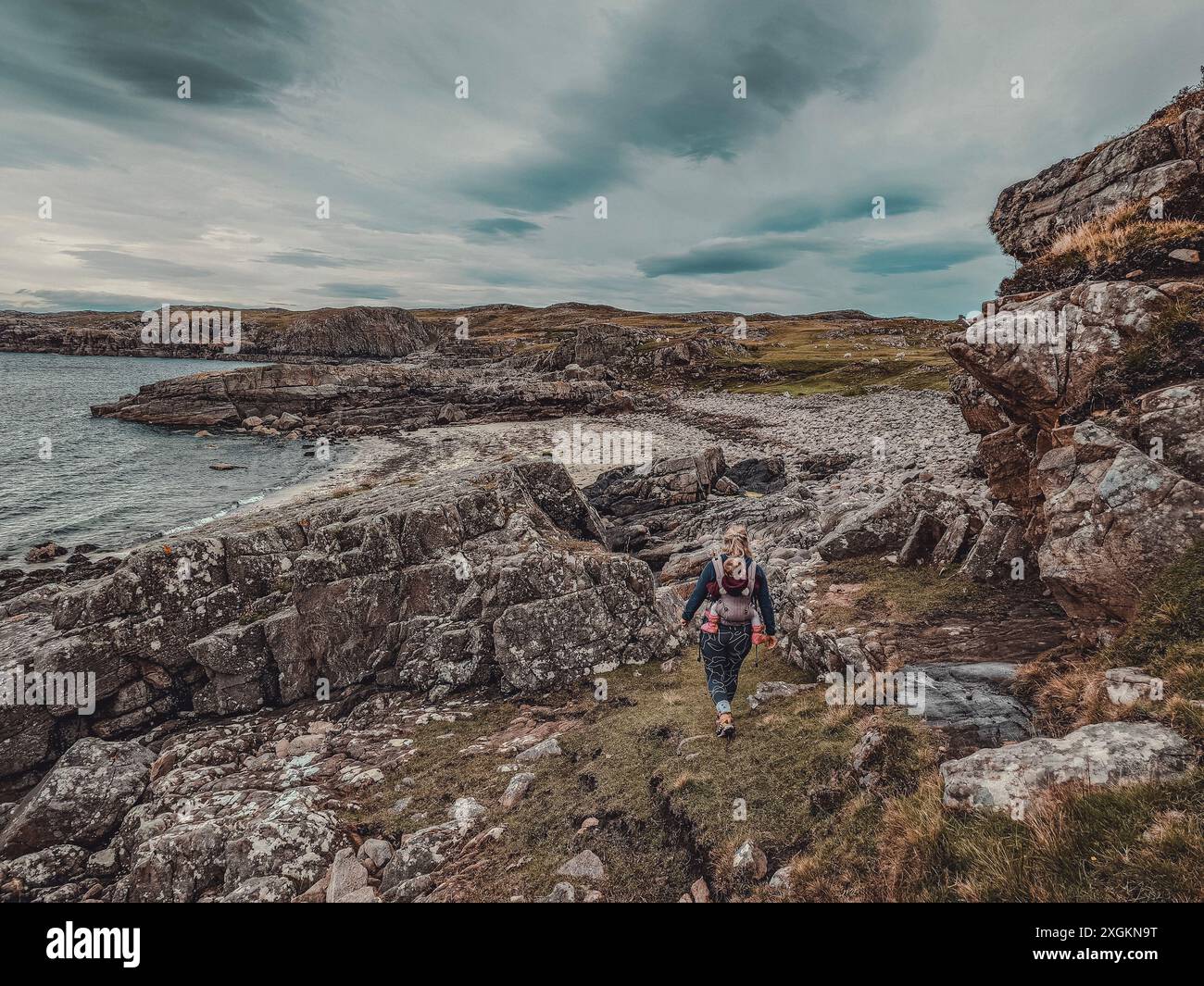 Mother and Baby exploring UK Countryside Stock Photo - Alamy