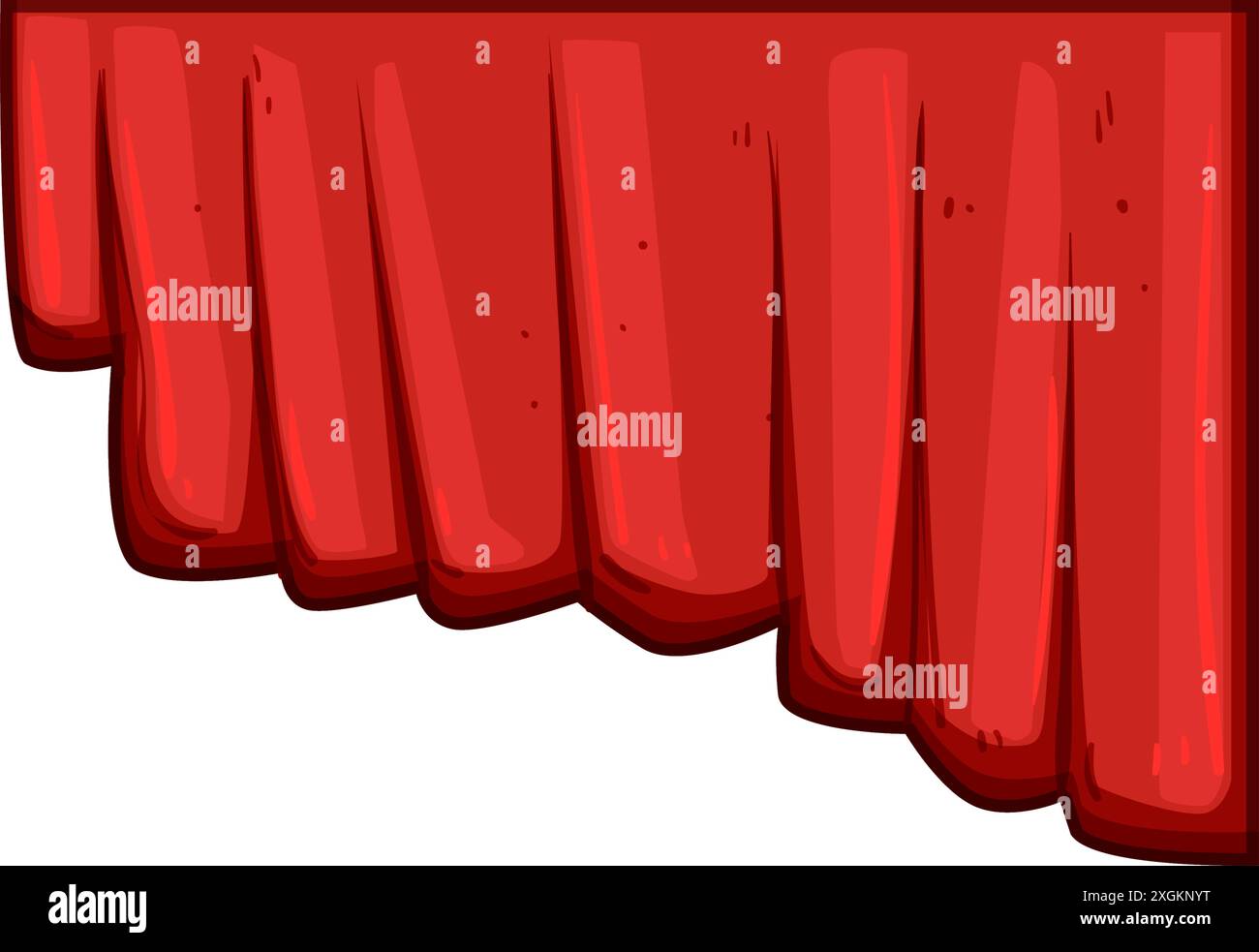 theater red curtain cartoon vector illustration Stock Vector Image ...