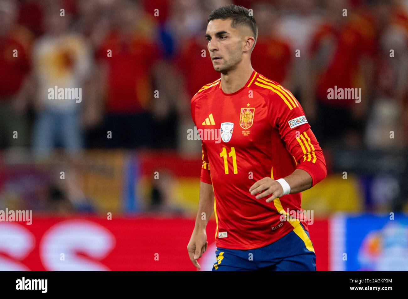 Munich, Germany. 09th July, 2024. Ferran Torres of Spain during the ...