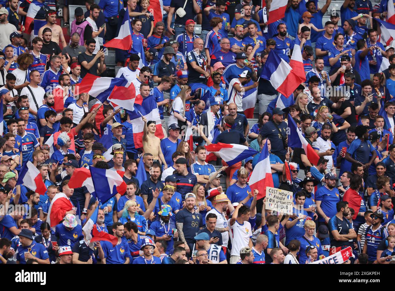 Munich, Germany, 9, July, 2024. France fans during the match between ...