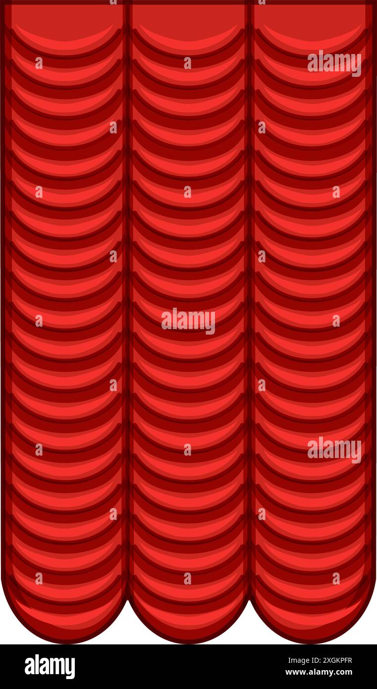 opera red curtain cartoon vector illustration Stock Vector Image & Art ...