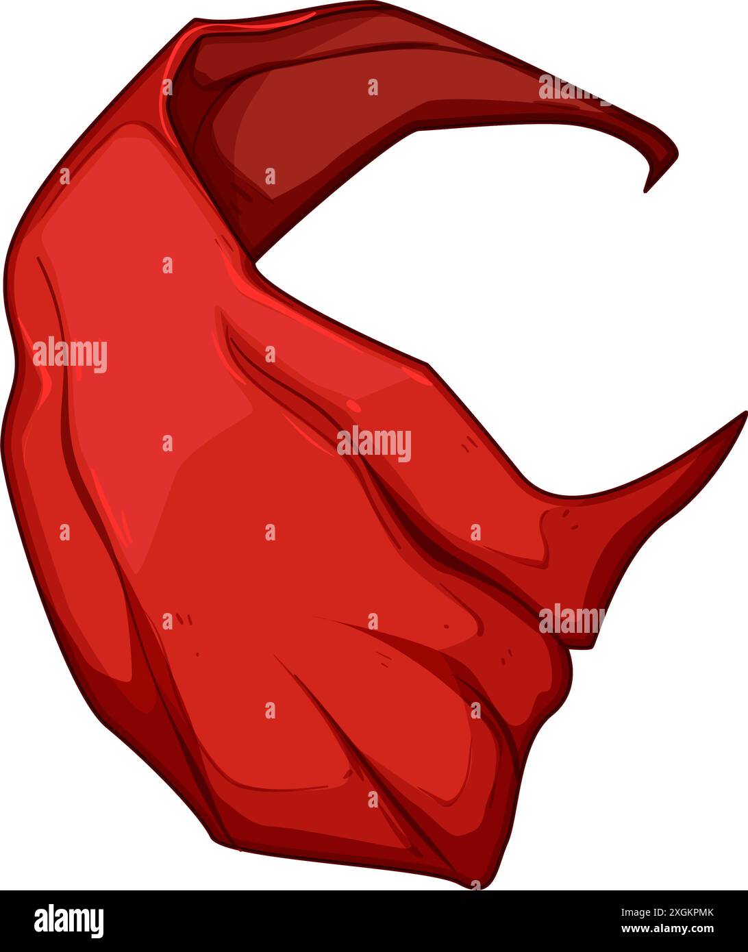 drapery red dreapery cartoon vector illustration Stock Vector Image ...