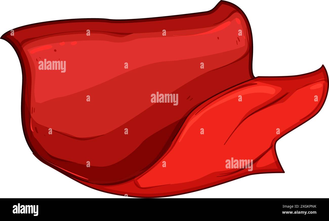 silk red dreapery cartoon vector illustration Stock Vector Image & Art ...